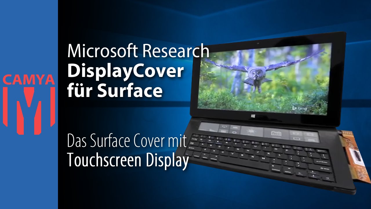 Microsoft Surface: Display Cover prototype crazy touch screen! - CAMYA